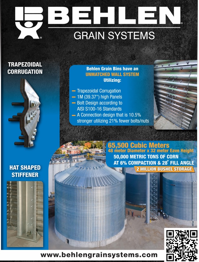 U.S. Behlen Grain Storage & Cooling Silo-Taiwan Smart Agriweek