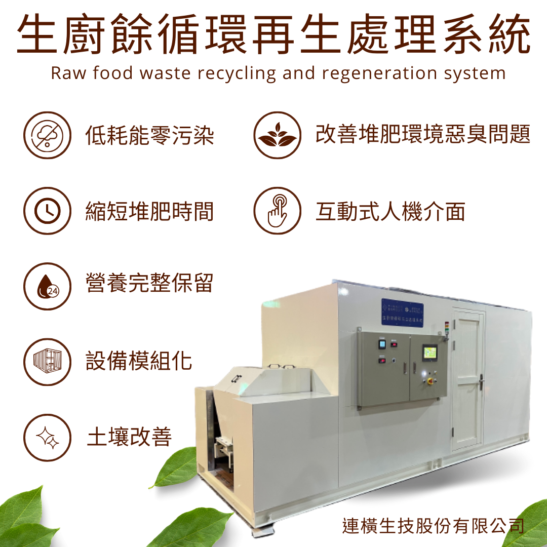 Raw Food Waste Recycling and Regeneration System-Taiwan Smart Agriweek
